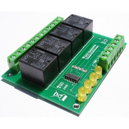 4 Relays card - Equipment control 250V / 10A | GCE Electronics
