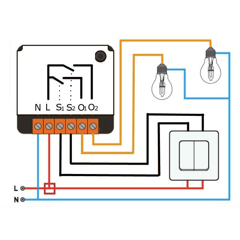 Two-channel EnOcean micro-module